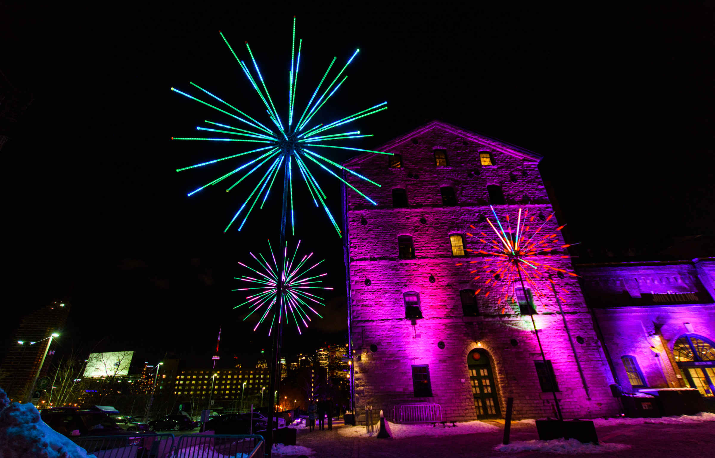 Toronto Light Festival At Distillery Historic District