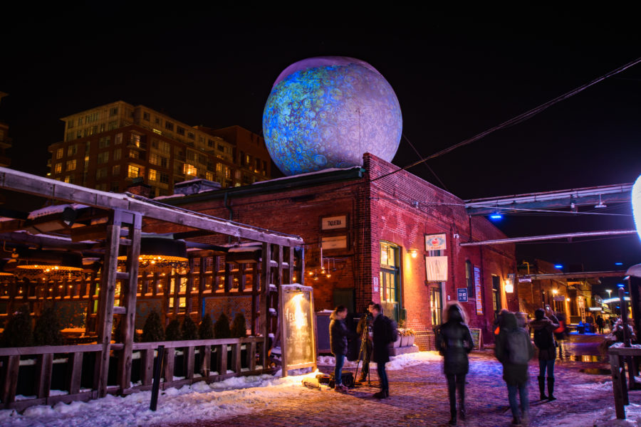 Toronto Light Festival At Distillery Historic District